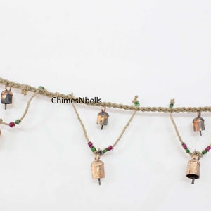 12 Vintage Tin Bells Hanging Vintage Decor Garden Outdoor Indoor Patio ...