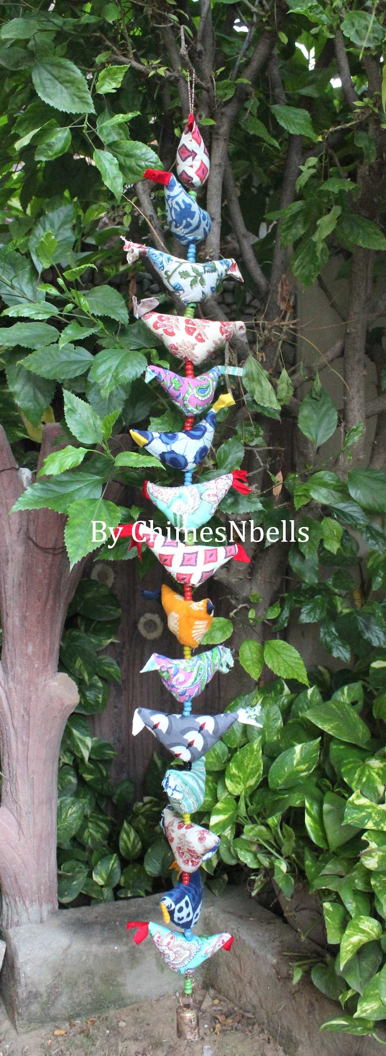 15 Tota Bird Bells 100 Cm Length Prosperity Hens Mobile String | Etsy