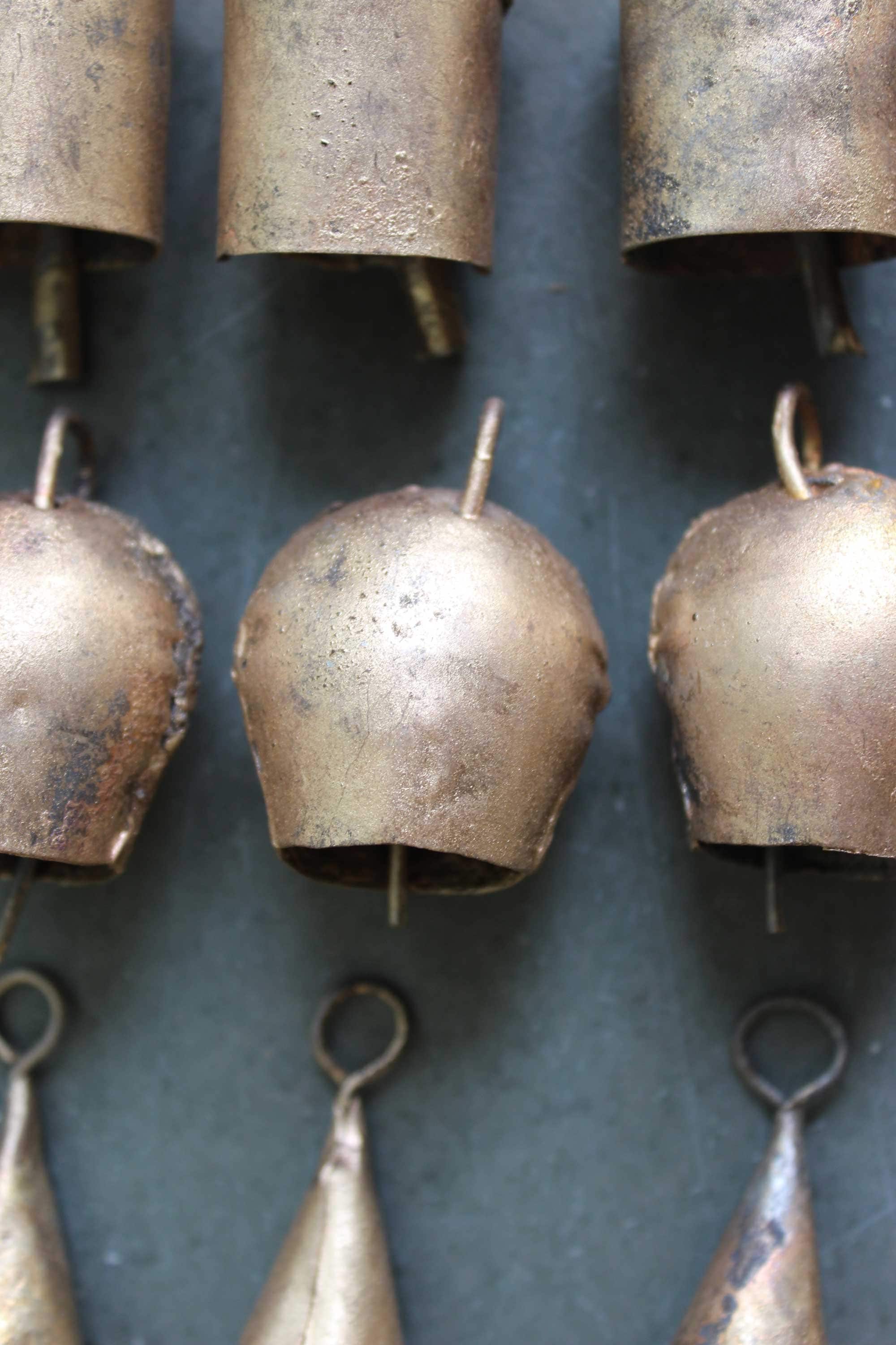 Handmade Recycled Iron Tin Cow Bells 2" Inch Height 20 Pcs, Indian ...