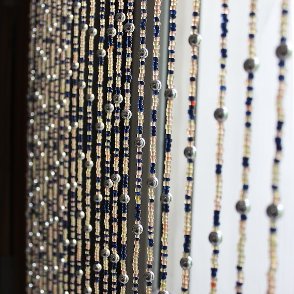 Black Beaded Curtain - Etsy