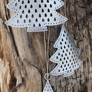 Recycled Iron Metal Christmas Tree Decoration Ornaments X-mas Favor ...