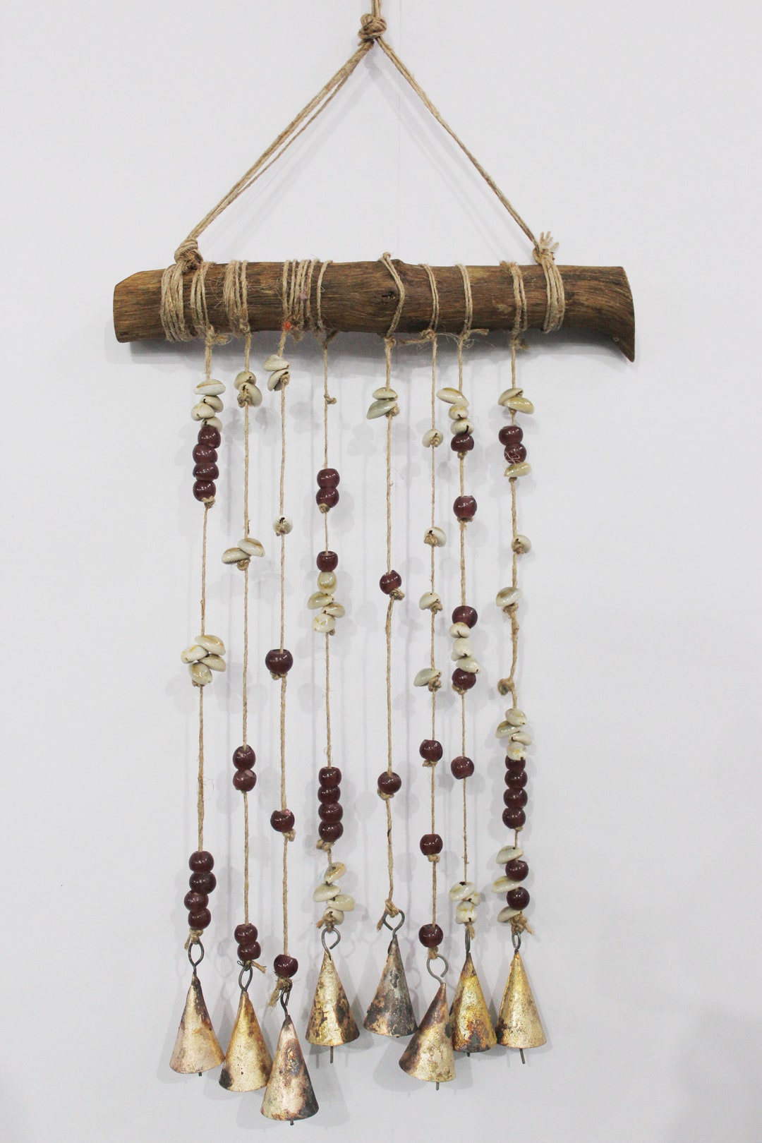 Handmade Boho Wind Chimes Wall Hanging Rustic Bells Chimes Vintage ...
