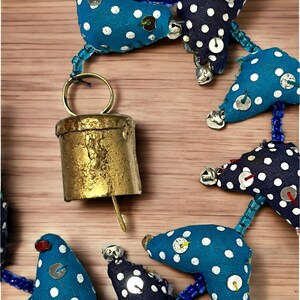 20 Tota Bird Bells 86 Cm Length Prosperity Hens Mobile String Bohoemian ...