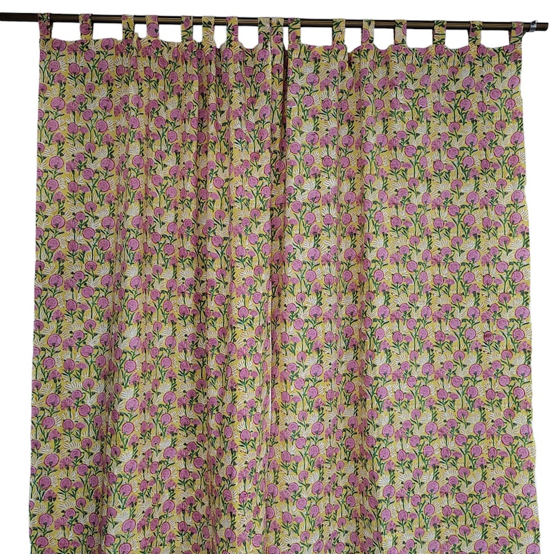 Color Block Curtains - Etsy