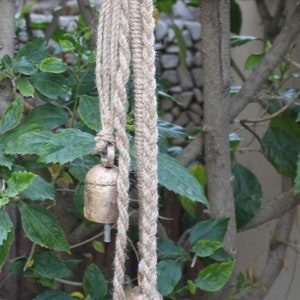 4 Vintage Bells Hanging Chime Mobile String Decoration 62 Cm Length ...
