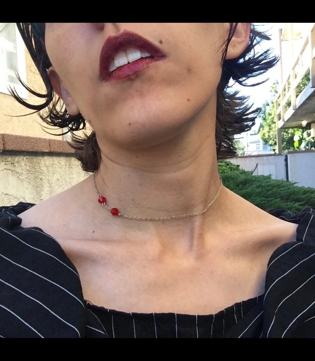 Vampire Bite Chain Choker - Etsy