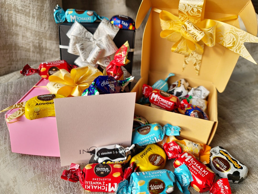 Gift Box Polish Chocolates Kasztanki, Tiki Taki, Malaga, Michalki ...