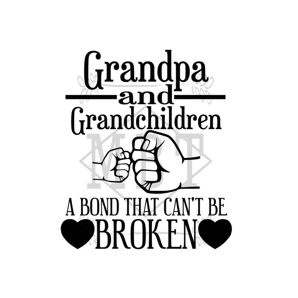 Granddad and Grandson Svg - Etsy