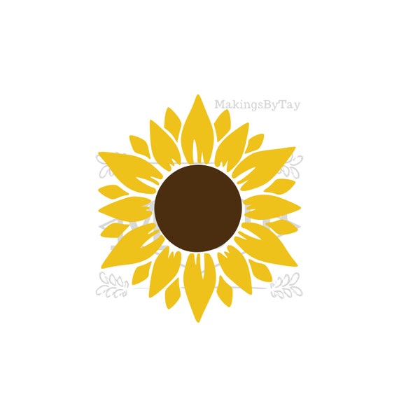 INSTANT DOWNLOAD Sunflower Design Basic Sunflowers for - Etsy