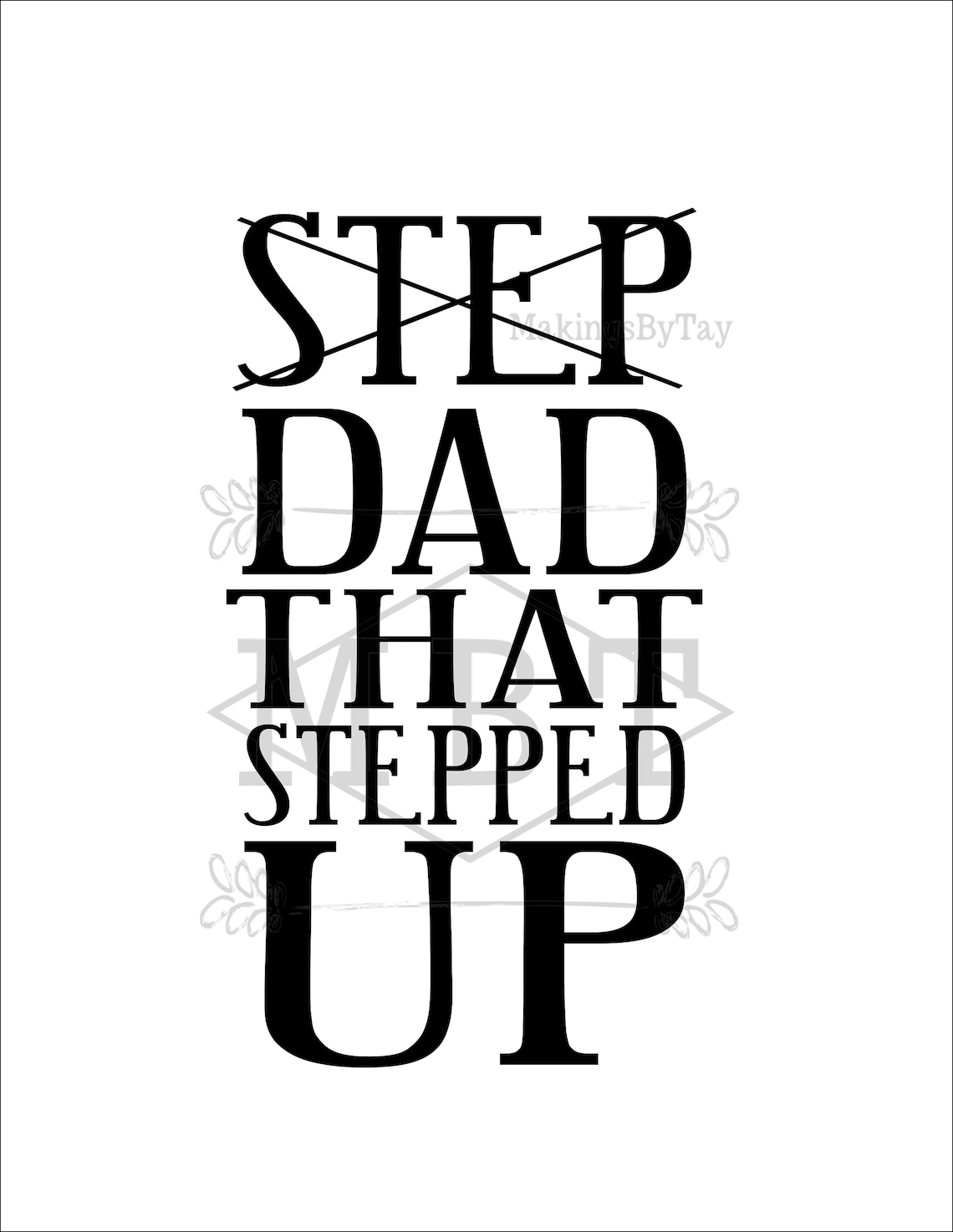 INSTANT DOWNLOAD Svg File Dad Step Dad Father's Day - Etsy