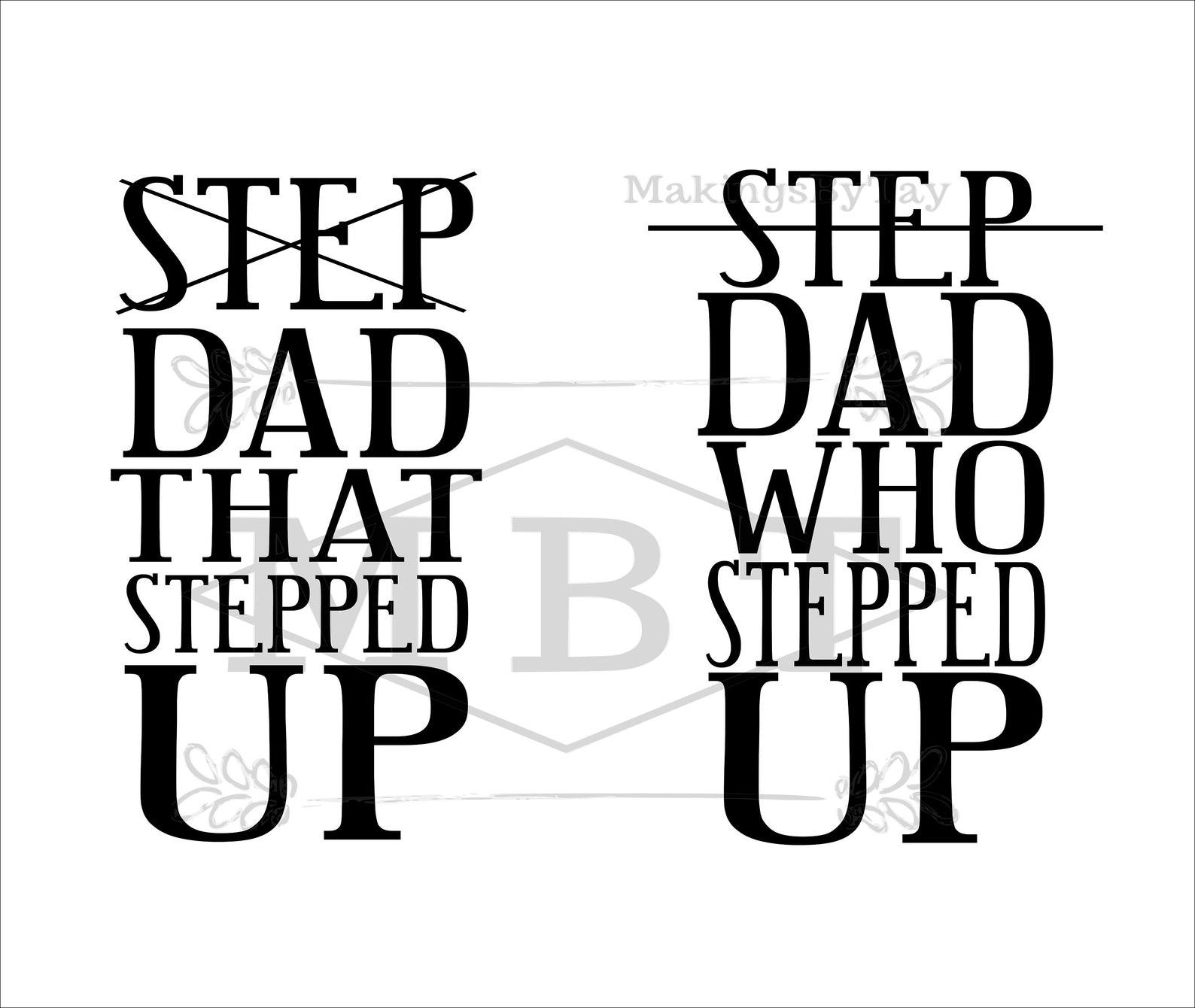 INSTANT DOWNLOAD Svg File Dad Step Dad Father's Day - Etsy