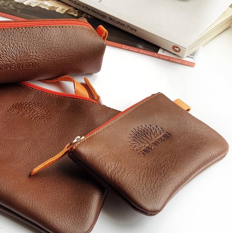 Deep Magenta Keychain for Her, Purple Key Fob, Leather Key Cover, Key ...