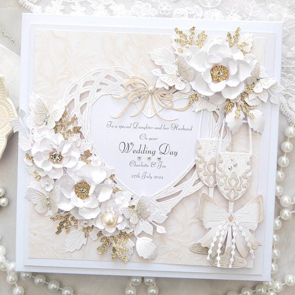 Luxury Wedding Card - Etsy