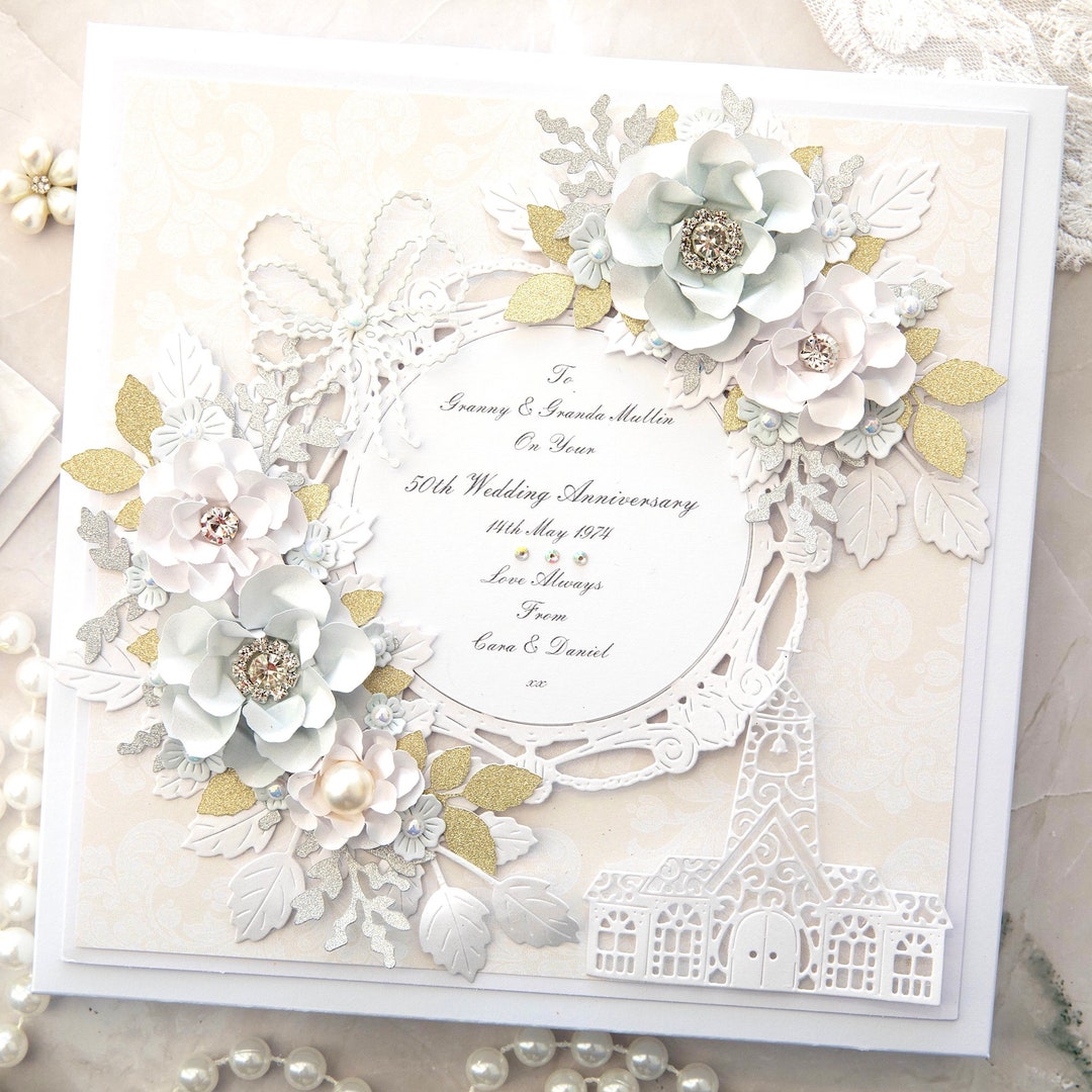 Luxury Handmade Personalised Wedding Card, Handmade Wedding Cards ...