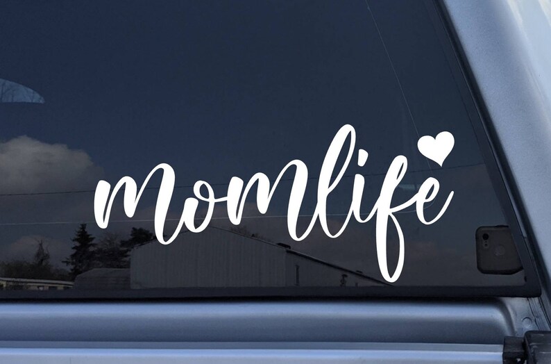 Momlife Decal Mom Sticker For Cars Laptops Or Cup Momlife Etsy Israel