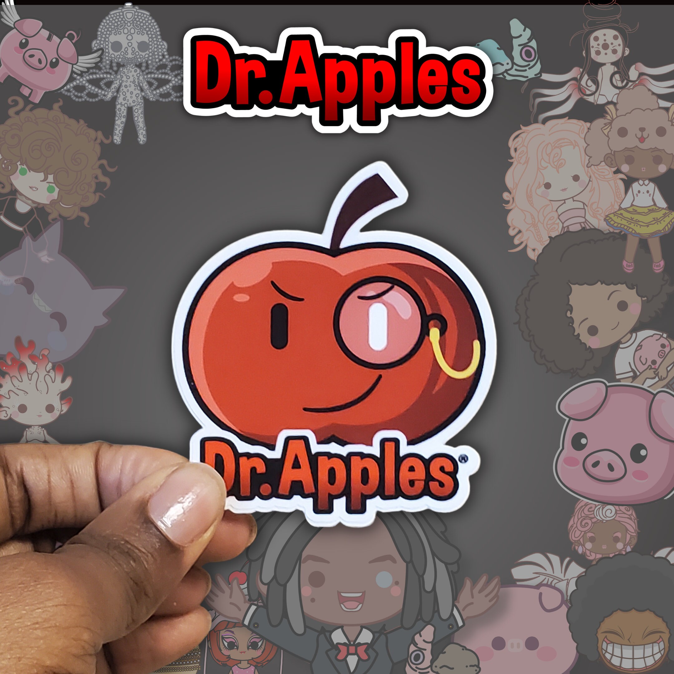Apples Sticker Vinyl Dr Stickers, Labels & Tags Stickers Paper etna.com.pe