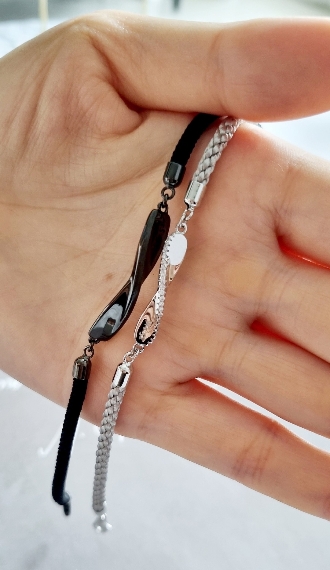 Engravable Mobius Couple Promise Bracelets Set for 2 Best Christmas Gift for Lovers - Etsy