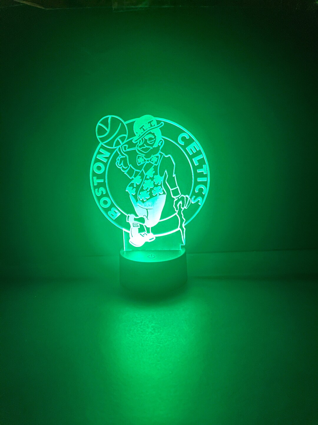 Boston Celtics Basketball Light-up Desktop Sign | Color Changing Leds W ...