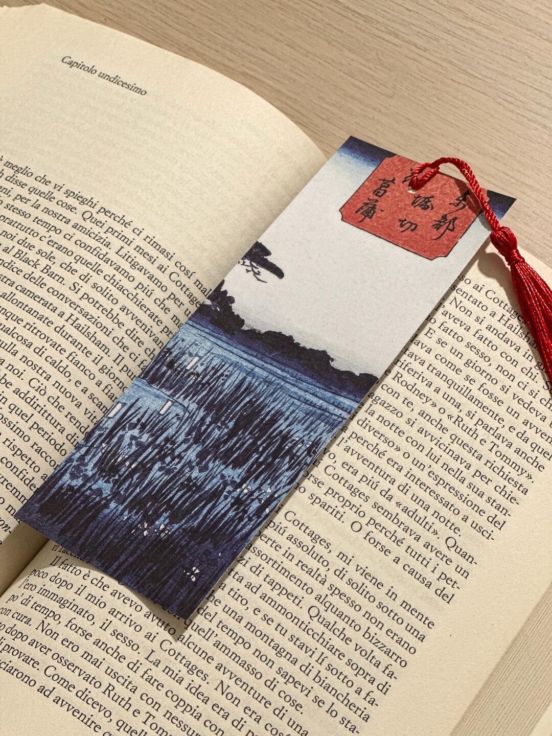 Set of 3 Japanese Style Bookmarks With Tassel - Elegant Accessories for ...