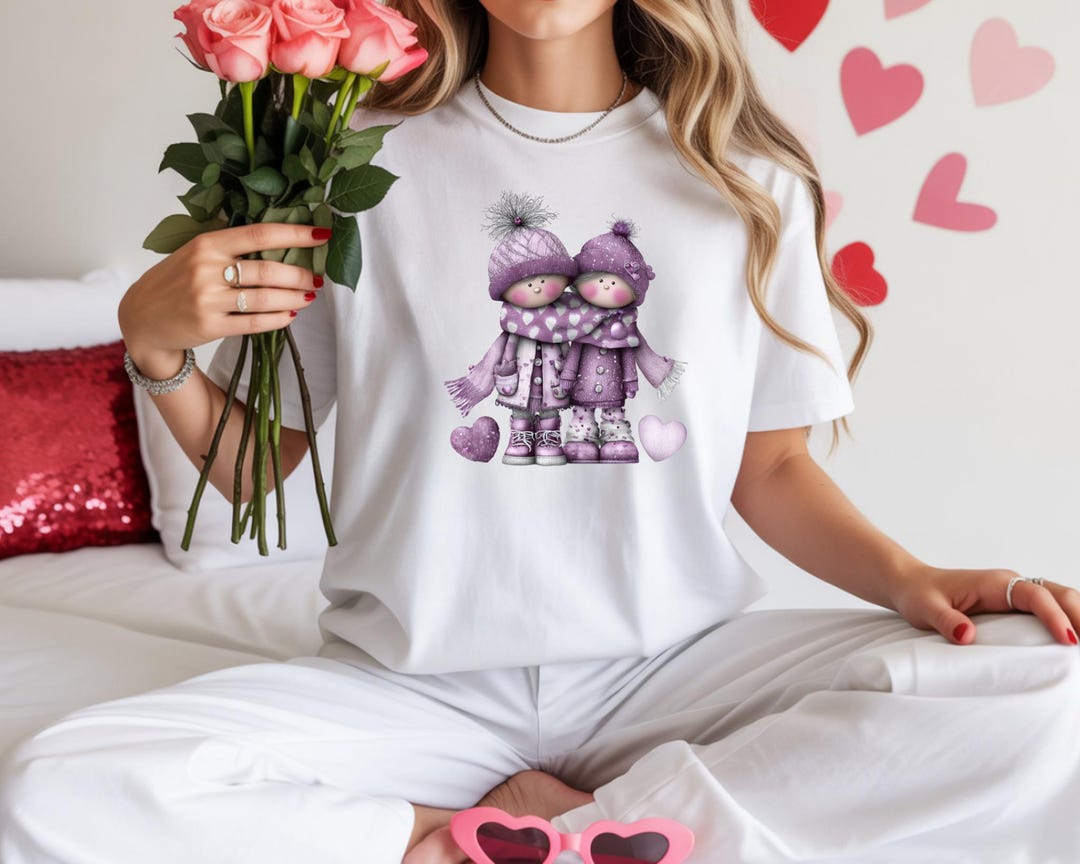 Purple Puppets Tee | Valentine's Day T-shirt & Sweatshirt | Unisex S ...