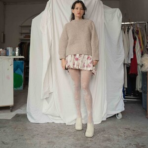 Bottega Cream Leather Platform Clogs Size 38 - Etsy