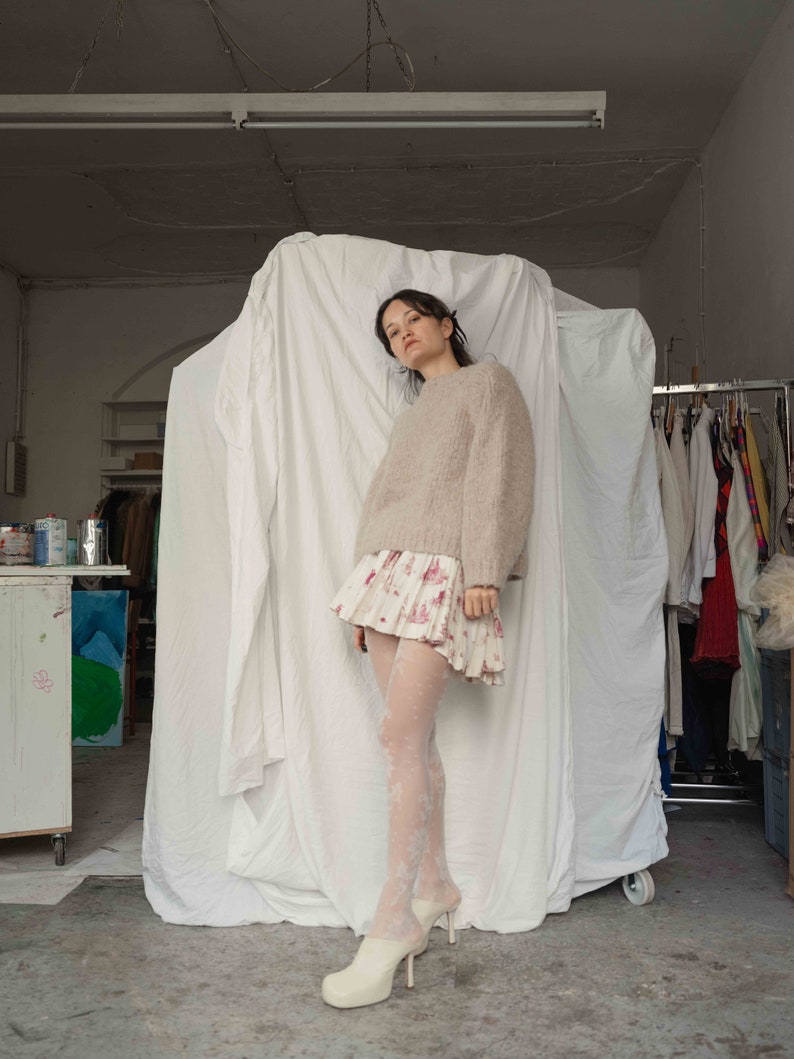 Bottega Cream Leather Platform Clogs Size 38 - Etsy