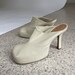 Bottega Cream Leather Platform Clogs Size 38 - Etsy
