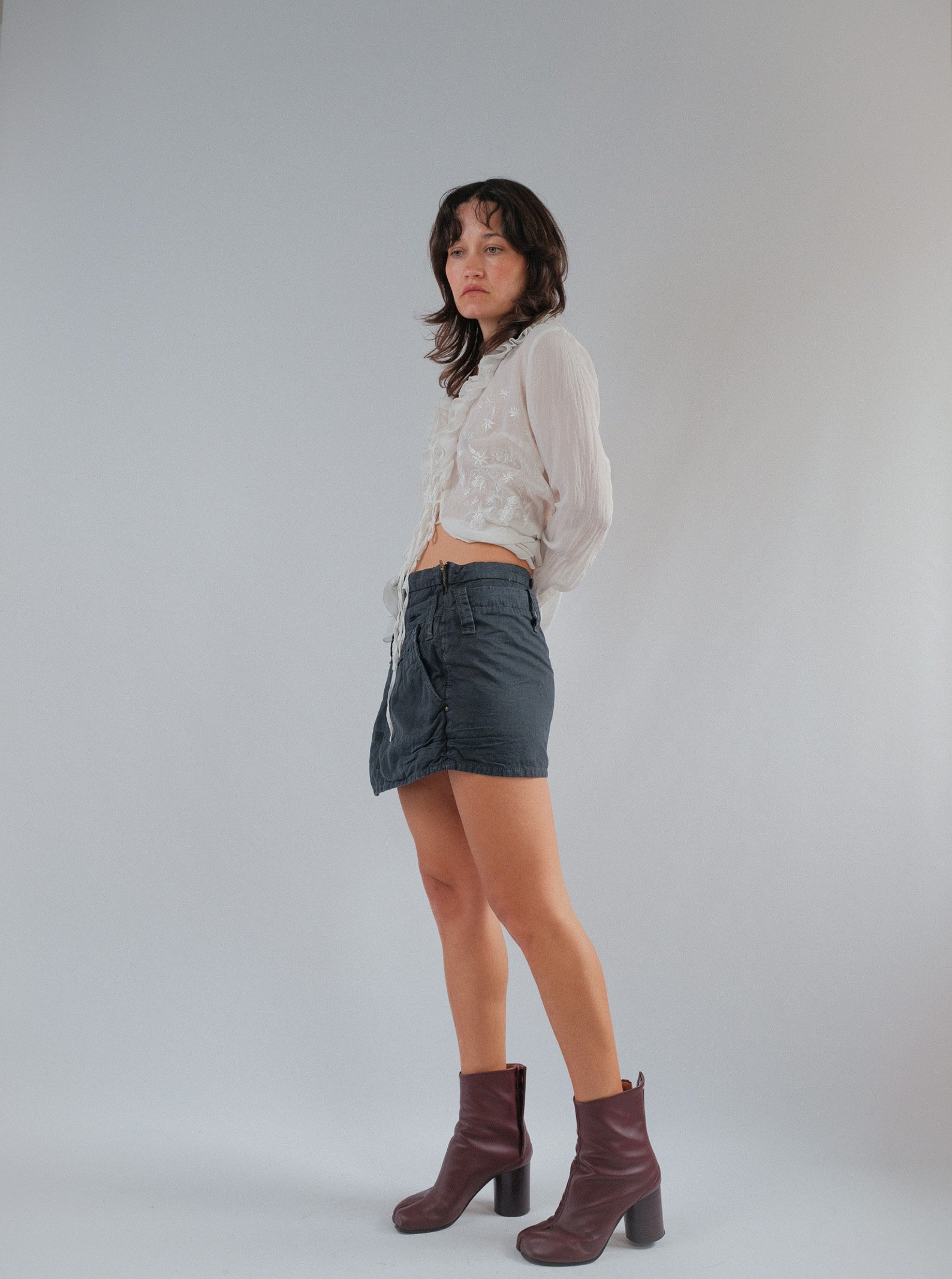 Y2K G Star Cargo Asymmetrical Navy Blue Mini Skirt - Etsy