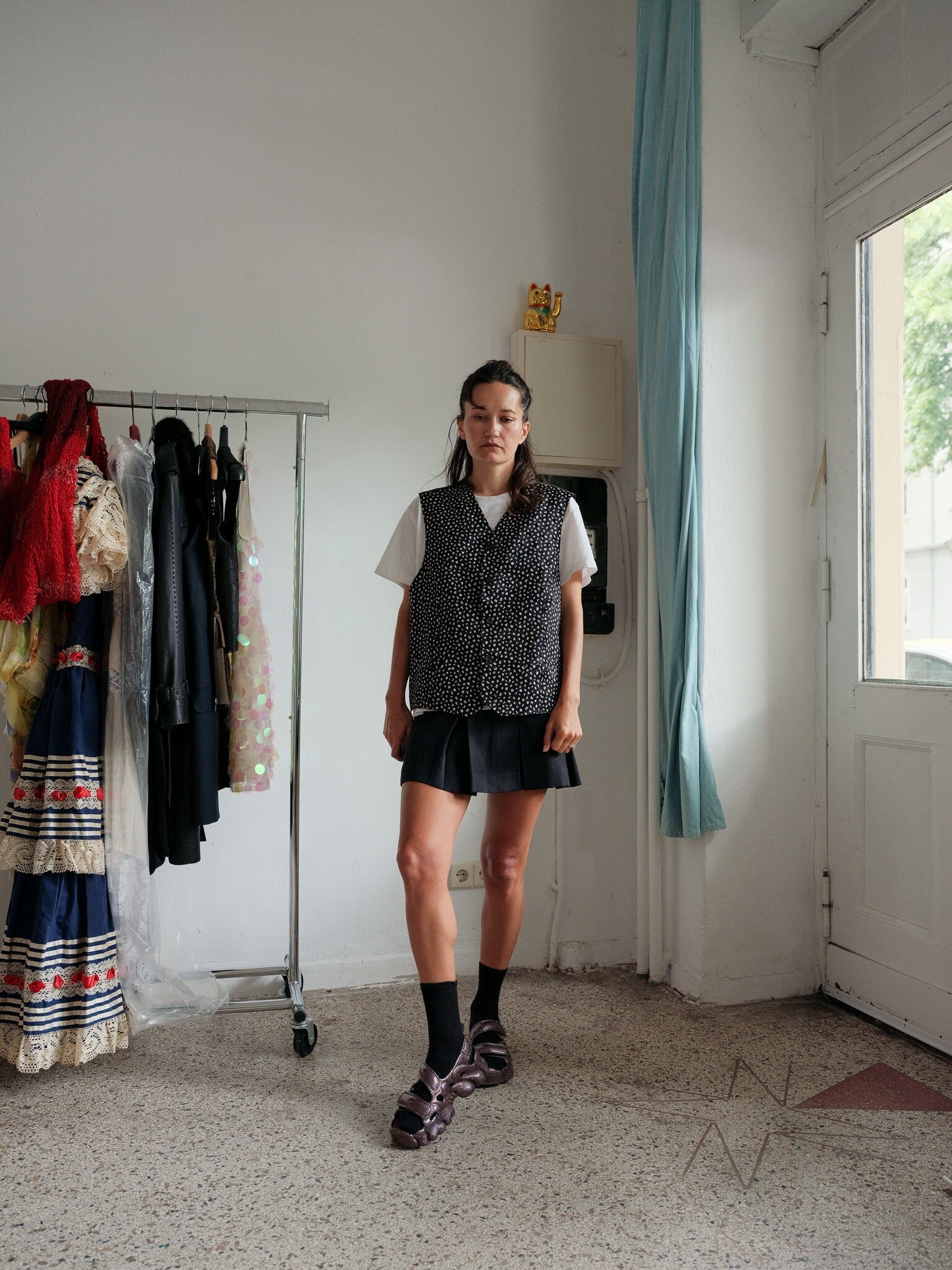 Alphabet Soup Black Silk Waistcoat Vest M-L - Etsy