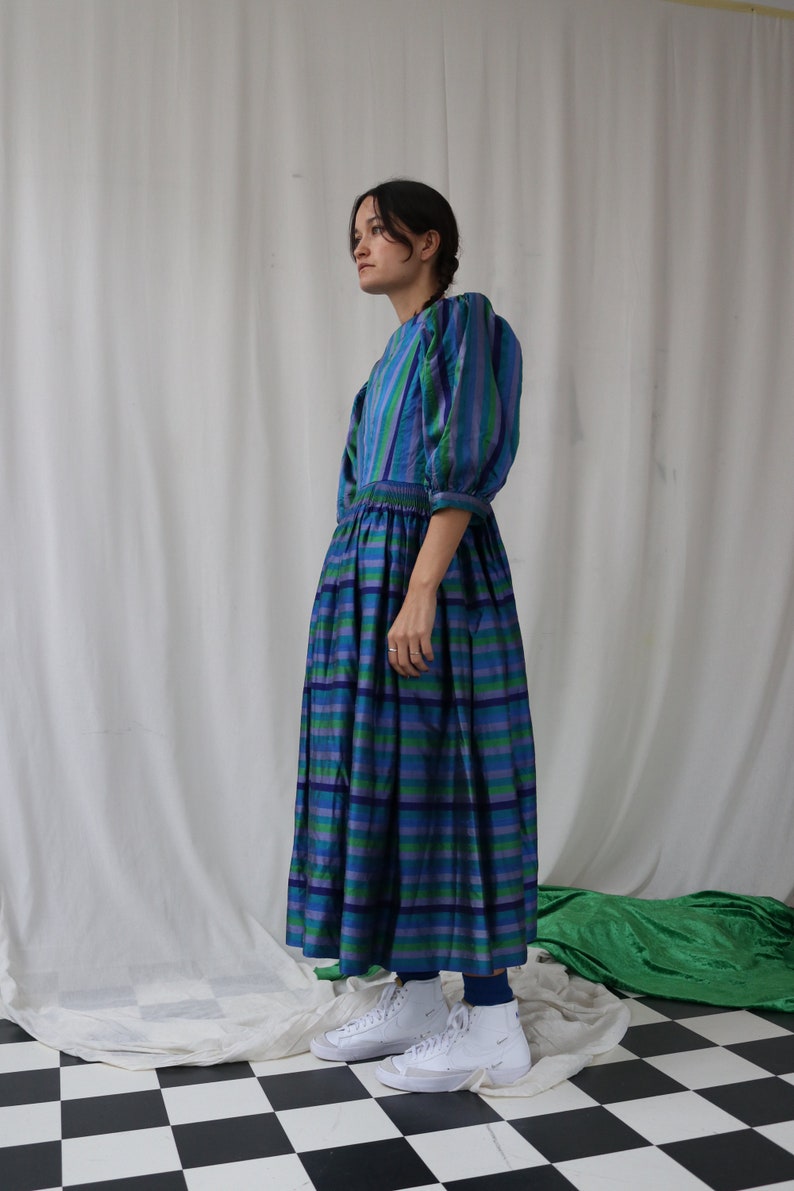 The Puffiest Puff Sleeve True Vintage Peasant Dress XS - Etsy