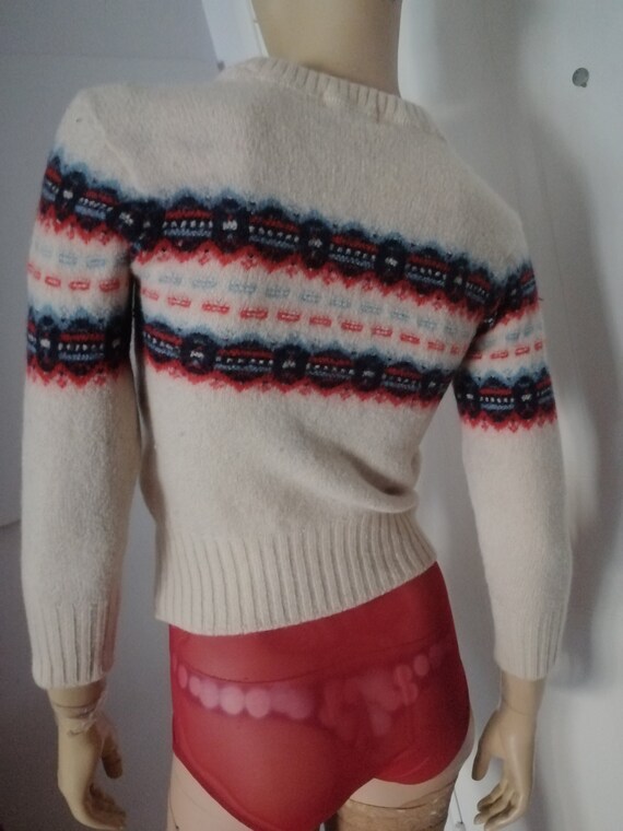 Vintage 1950s Jumper real wool Made in Canada Size Ex… - Gem