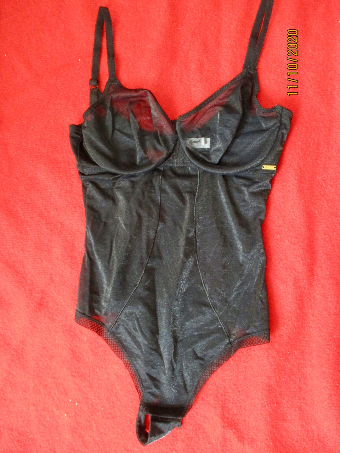 Vintage 1990S Gossard Thong Sheer Body UK 34D/FR90D/EURO 75D - Etsy UK
