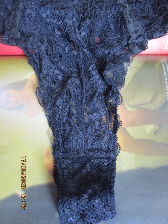 Vintage 1980S High Leg Tanga Lace Knickers By Aubade … - Gem