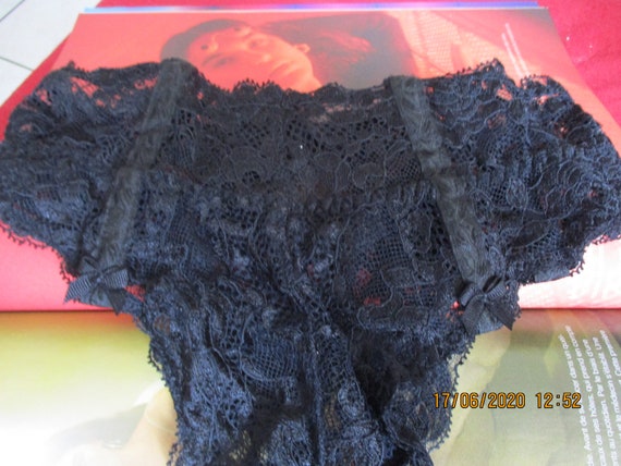 Vintage 1980S High Leg Tanga Lace Knickers By Aubade … - Gem