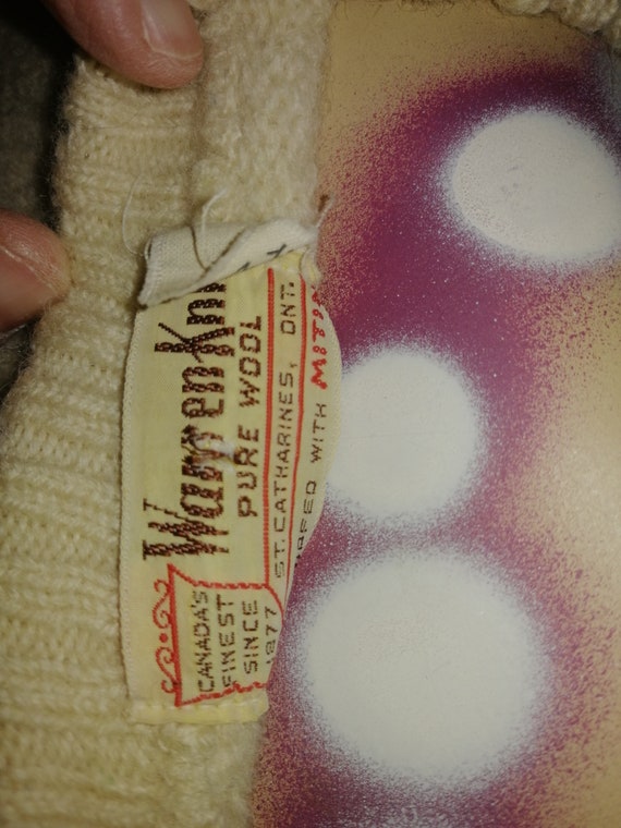 Vintage 1950s Jumper real wool Made in Canada Size Ex… - Gem