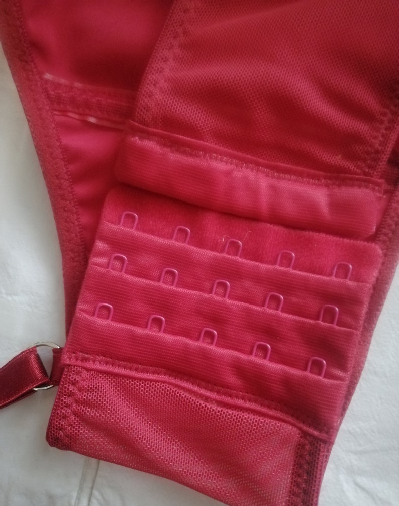 Amazing 90s Unused and Wet Look Dark Red Bra and Hot Pants Knickers See ...
