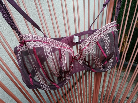 French Passionate, sheer, Net see through Dark plum c… - Gem