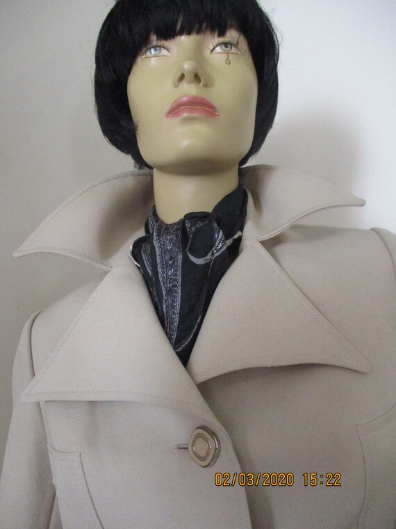Vintage 1960S French Mod Coat/Mac /Trench Coat Size 1… - Gem
