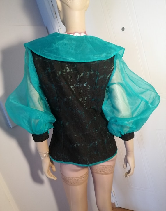 Vintage original 70s/80s butterfly Collar, Huge puff … - Gem