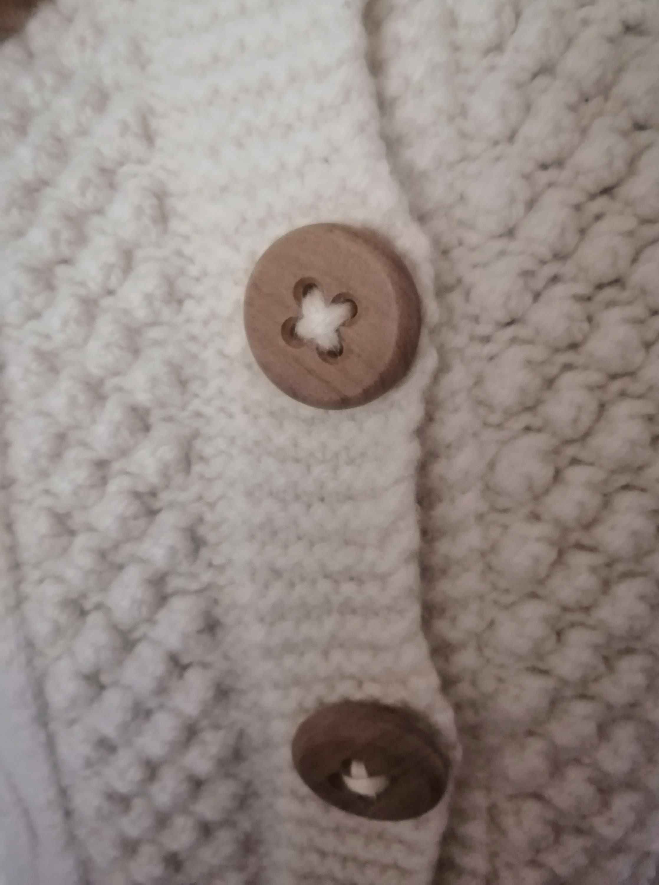 Vintage 1970s, Hand Knitted Irish Arron Huge Big Wooden Buttons and 70s ...