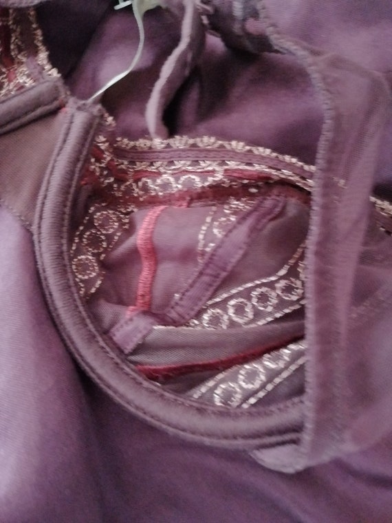 French Passionate, sheer, Net see through Dark plum c… - Gem