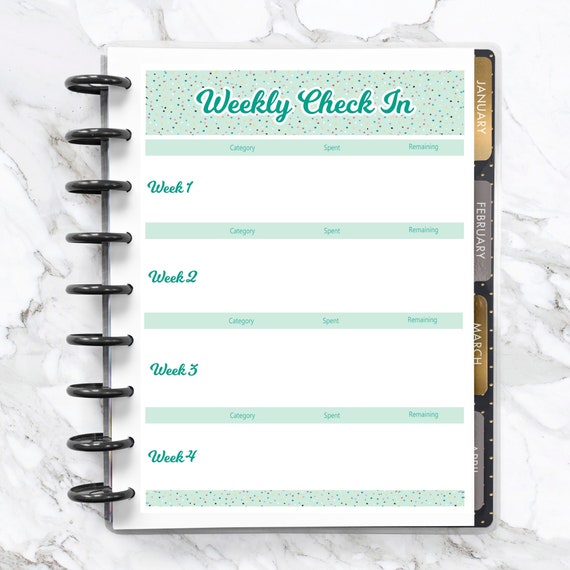 Budget Planner Stickers to track your budget in your Erin Condren or ...