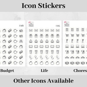 Utilities Planner Icon Stickers Budget Planner Stickers, Icon Stickers ...