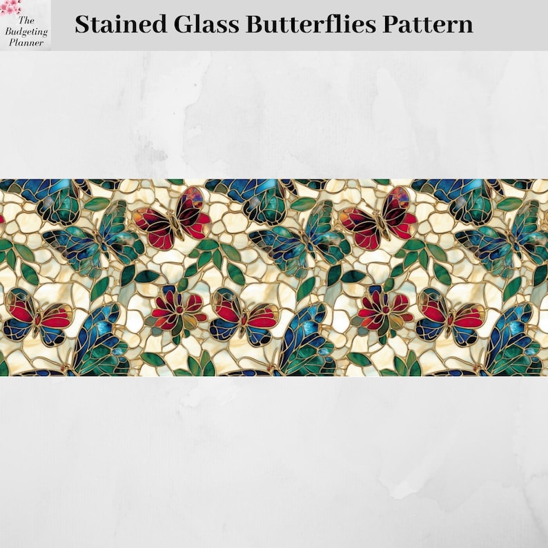 Erin Condren Monthly Kit for March 2026 in Stained Glass Butterflies to ...