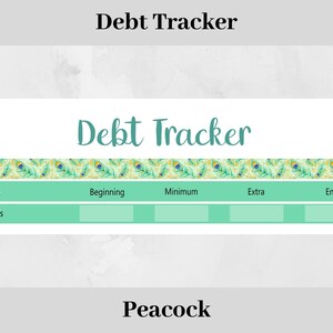 Debt Tracker Choose Your Pattern Budget Planner Stickers - Etsy