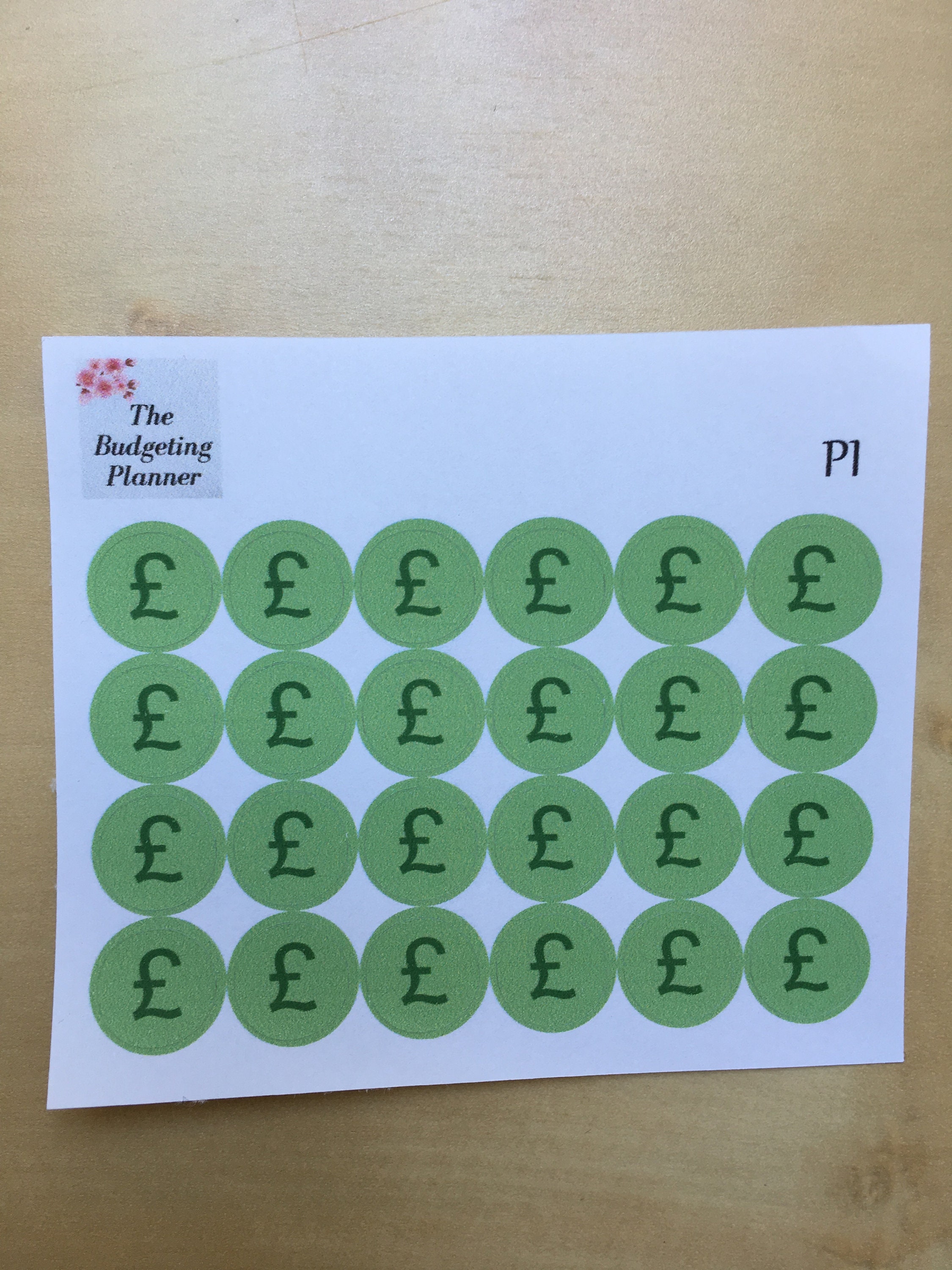 Pound Icon Stickers Erin Condren Budget Happy Planner | Etsy