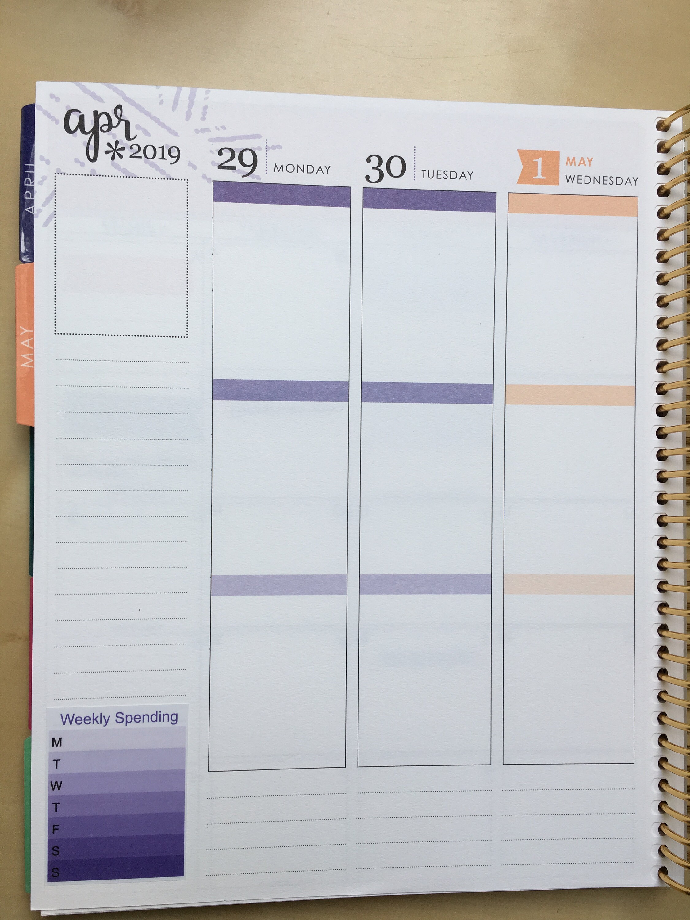 Weekly Spending Tracker Sticker Erin Condren Budget Happy - Etsy UK