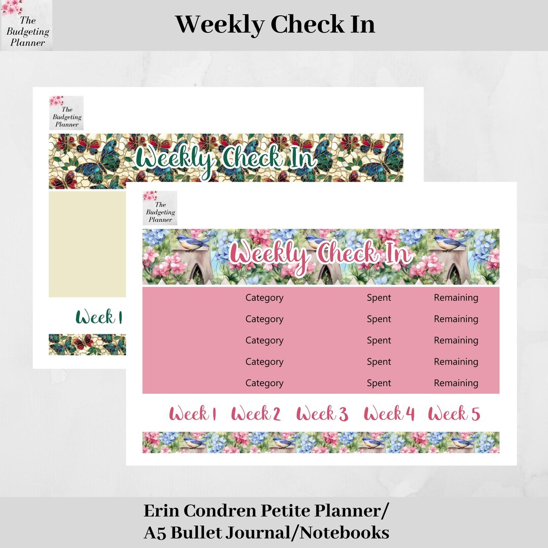Weekly Check in - Spring Gardens or Stained Glass Butterflies - Budget ...