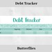 Debt Tracker Choose Your Pattern Budget Planner Stickers - Etsy