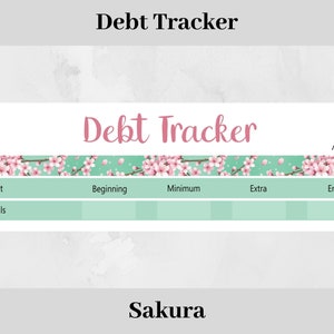 Debt Tracker Choose Your Pattern Budget Planner Stickers - Etsy